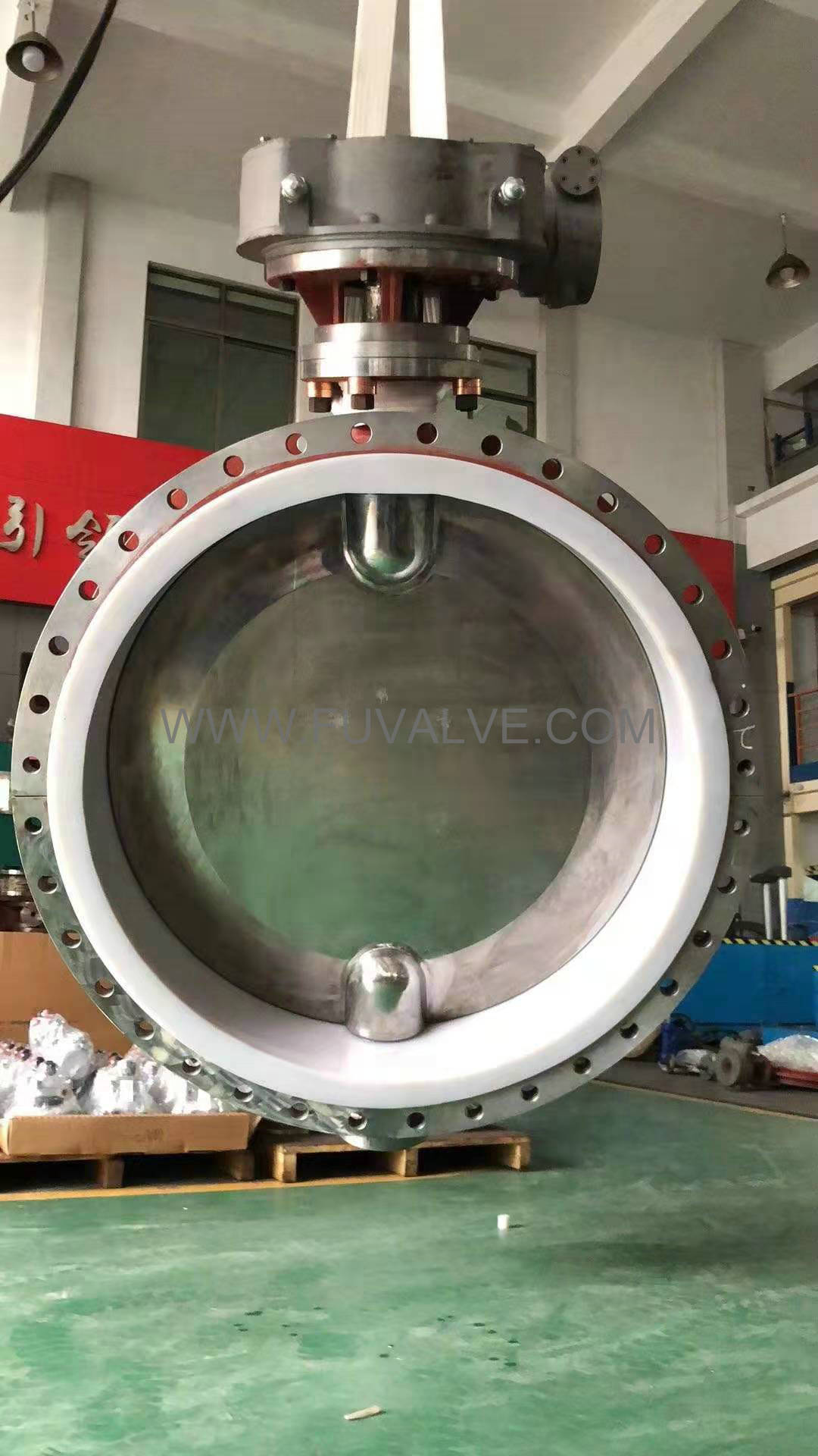 DN1800 FEP Lined Butterfly Valve - FUVALVE ENGINEER TEAM