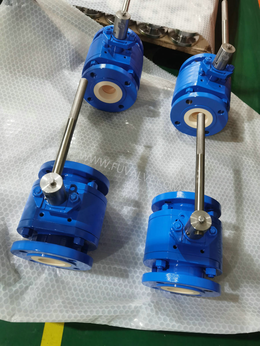 2” ceramic ball valve with 150 # flanges delivered to user in the USA ...