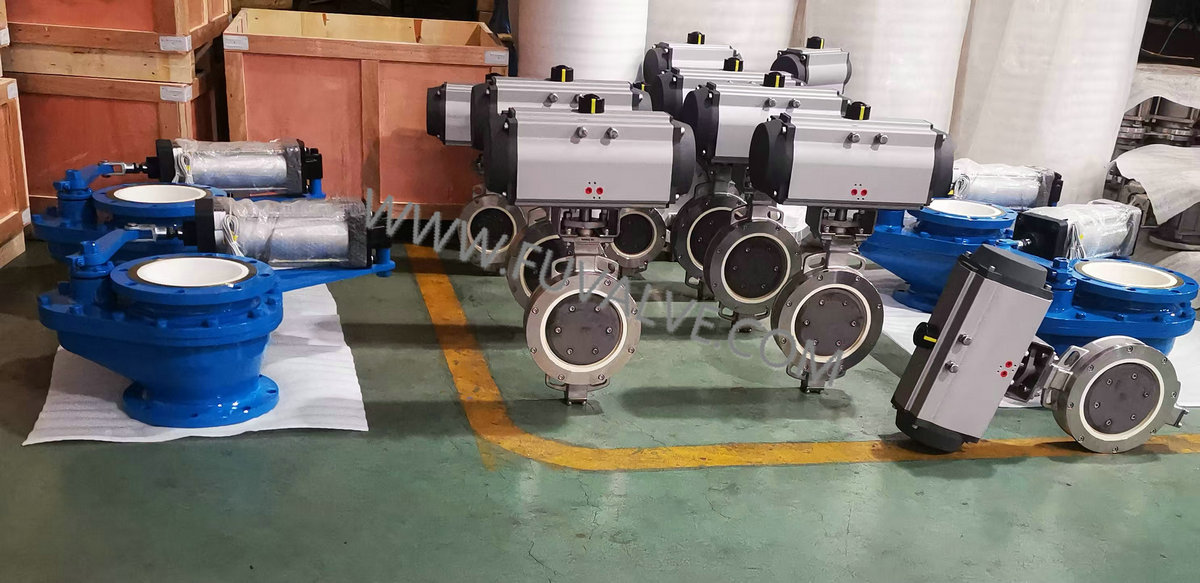 Pneumatic Ceramic swing disc valve and ceramic butterfly valve ...